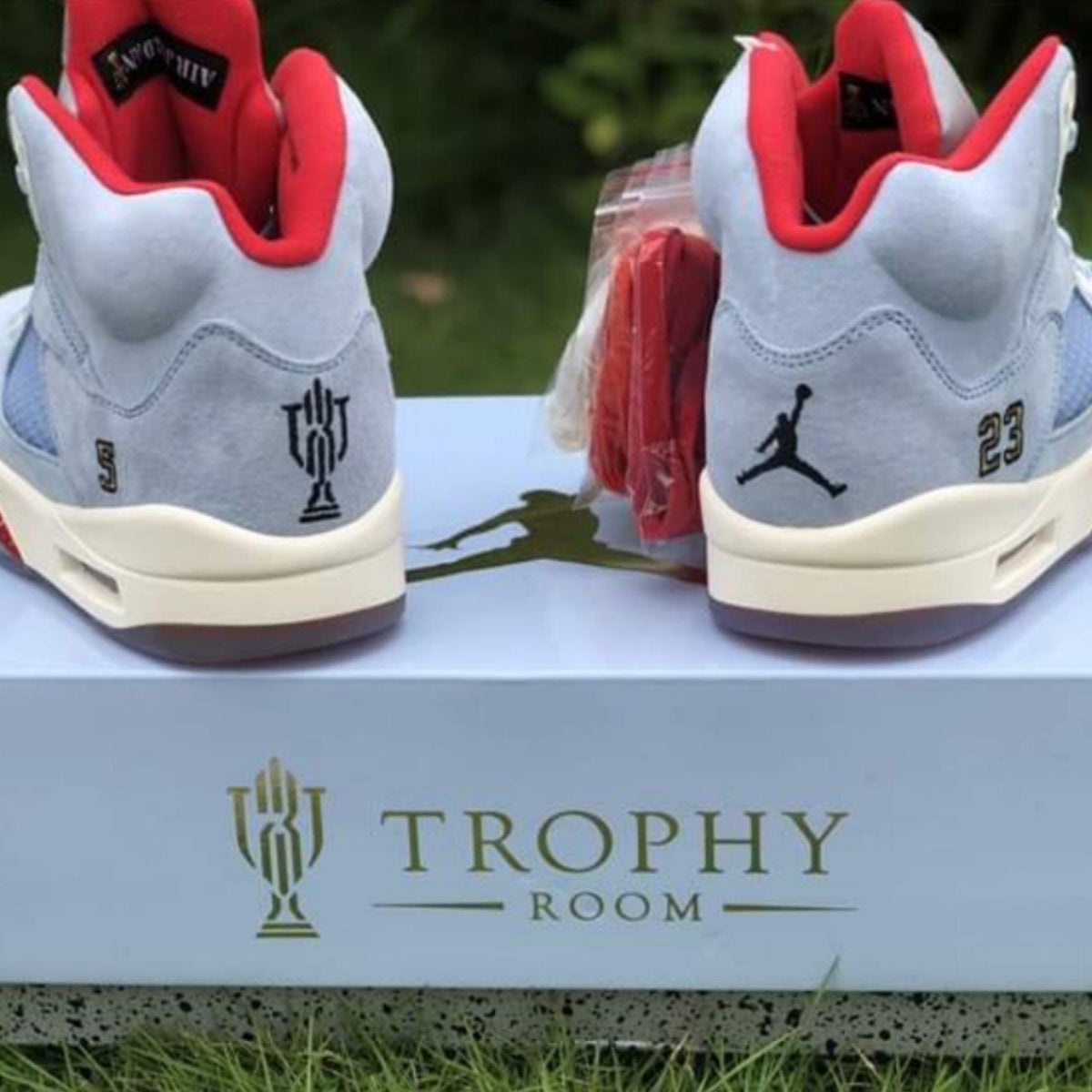 Trophy Room X Air Jordan 5 Retro "Ice Blue" – Blezari Kicks